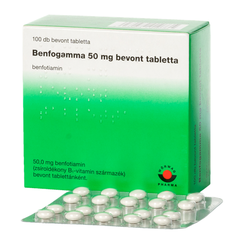 Benfogamma 50 mg bevont tabletta 100x - Fehér Kígyó Gyógyszertár